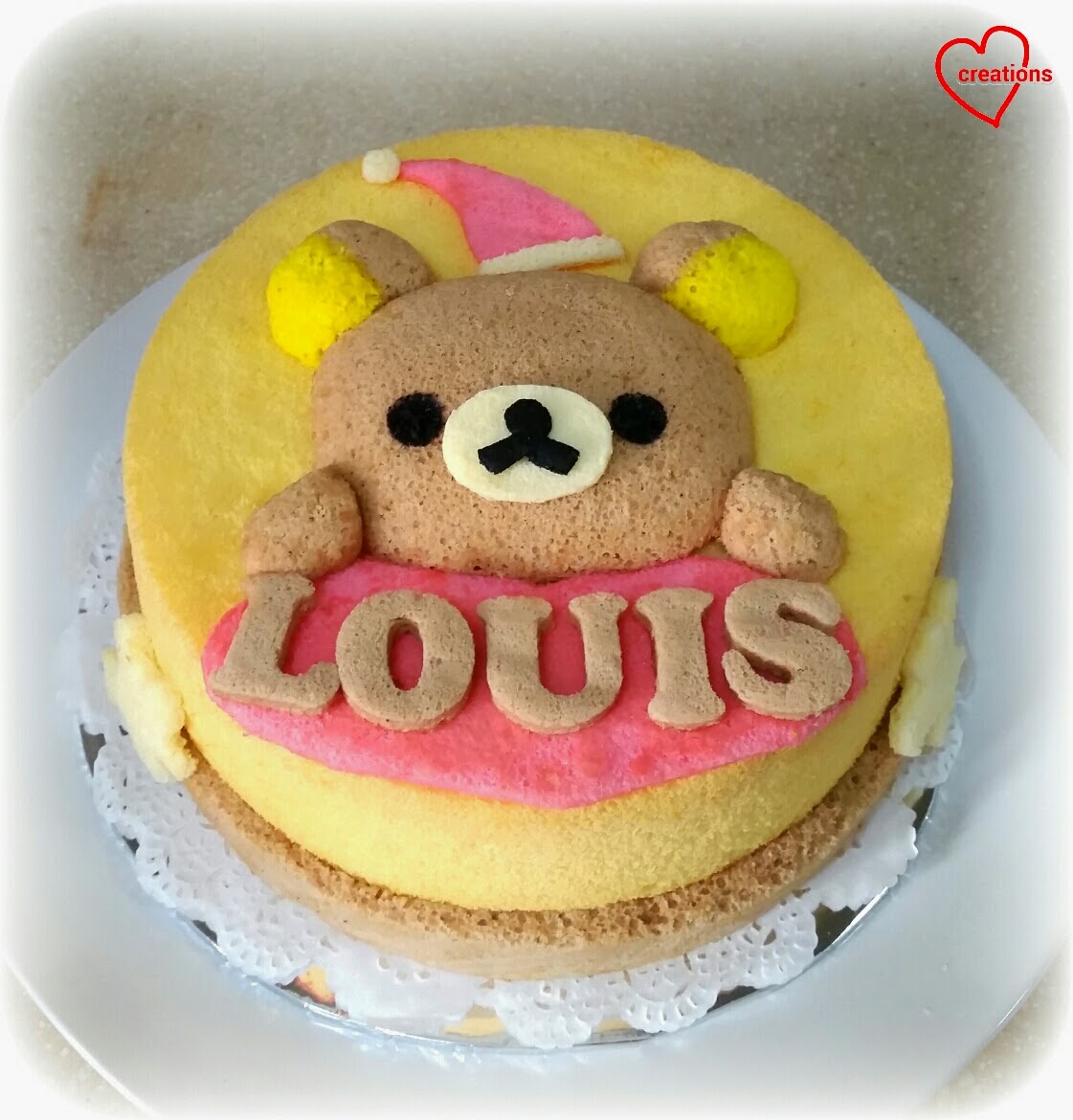 Loving Creations for You: Rilakkuma Orange Chiffon Cake
