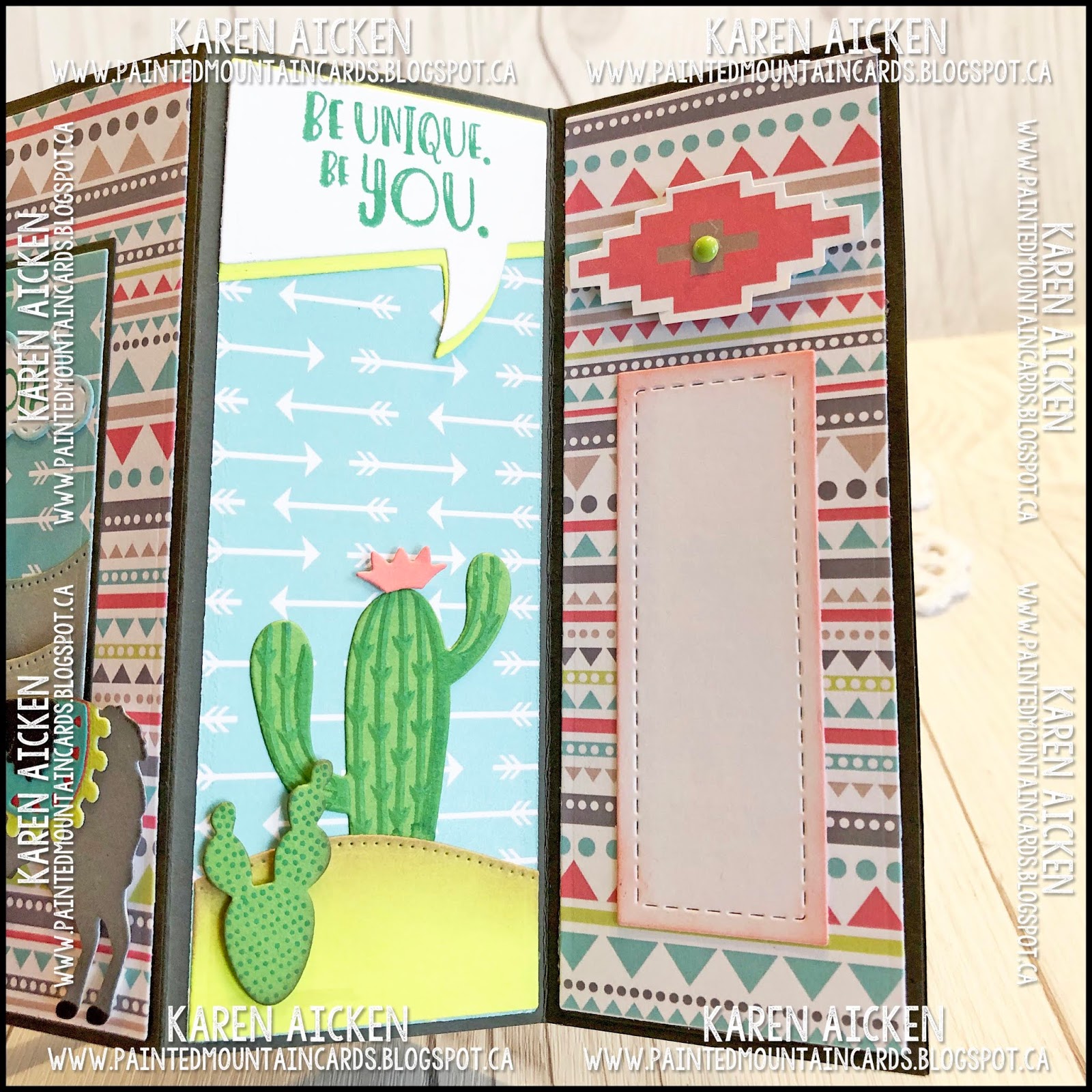 Painted Mountain Cards: Llama Lever Card