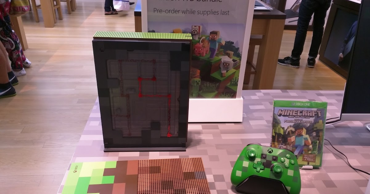 Robert Dyer @ Bethesda Row: Xbox One Minecraft Special Edition console ...