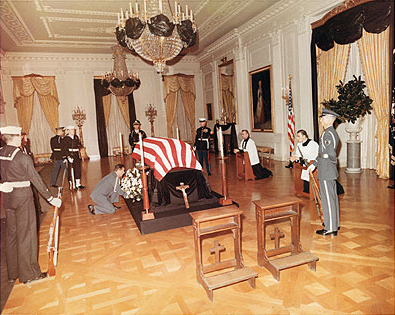 JFK + 50: JFK'S BODY LIES IN STATE IN EAST ROOM