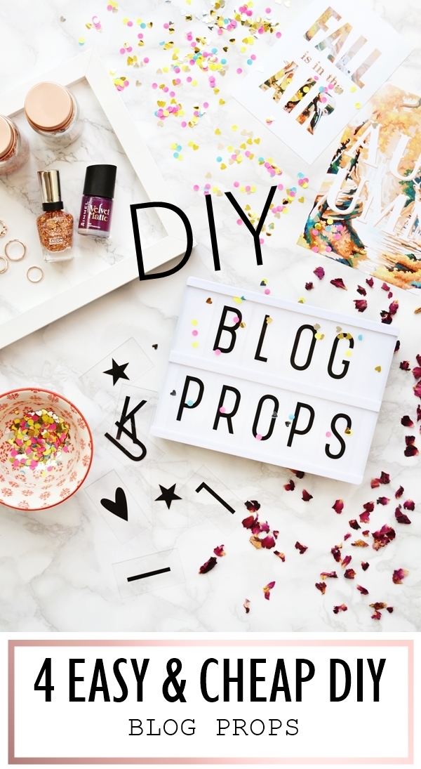 4 Cheap & Easy DIY Blog Props | Makeup Savvy - makeup and beauty blog