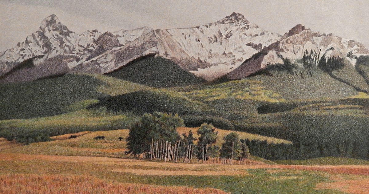 Colored Pencil Drawings Of Mountains - pencildrawing2019