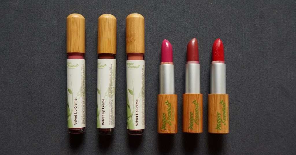 Nature Essentials Organic Lipstick and Velvet Lip Cream: Pigmented ...