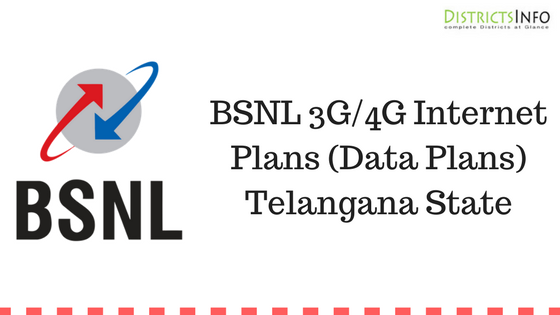 BSNL 3G/4G Internet Plans (Data Plans) in Telangana State - informative ...