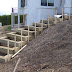 How To Build Landscape Timber Steps | How To Grade Landscape