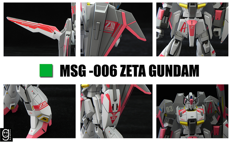 GUNDAM GUY: HG 1/144 Zeta Gundam (Z III Color Scheme) w/ 1/48 Zeta ...