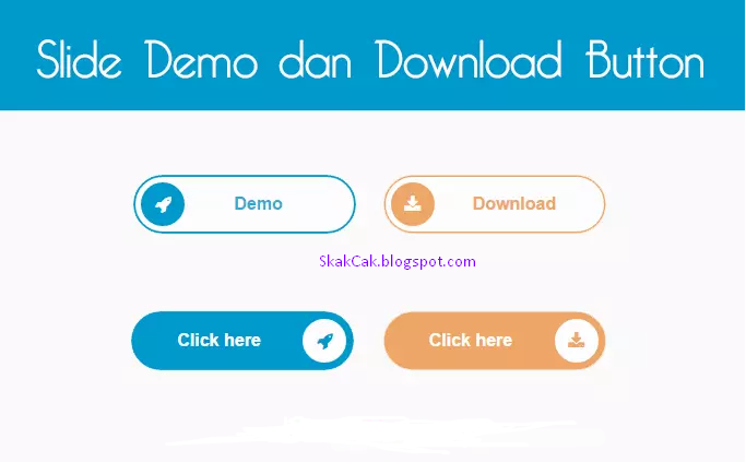 Cara Membuat Tombol Demo dan Download Flat UI - SkakCak
