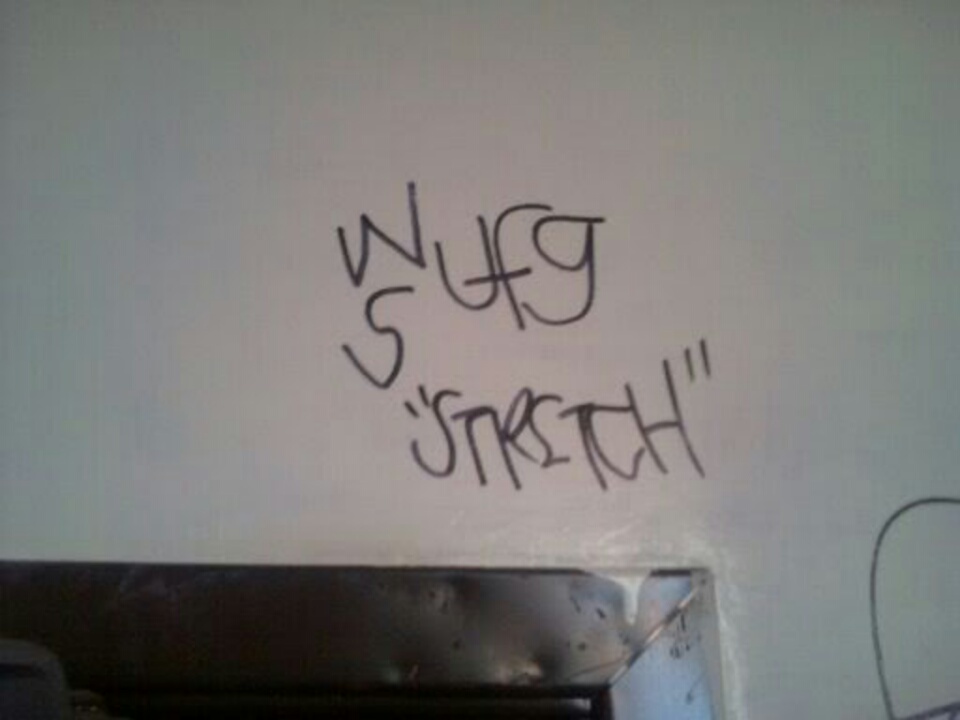 blood gangs graffiti: Inglewood family gangster blood ( IFGB )