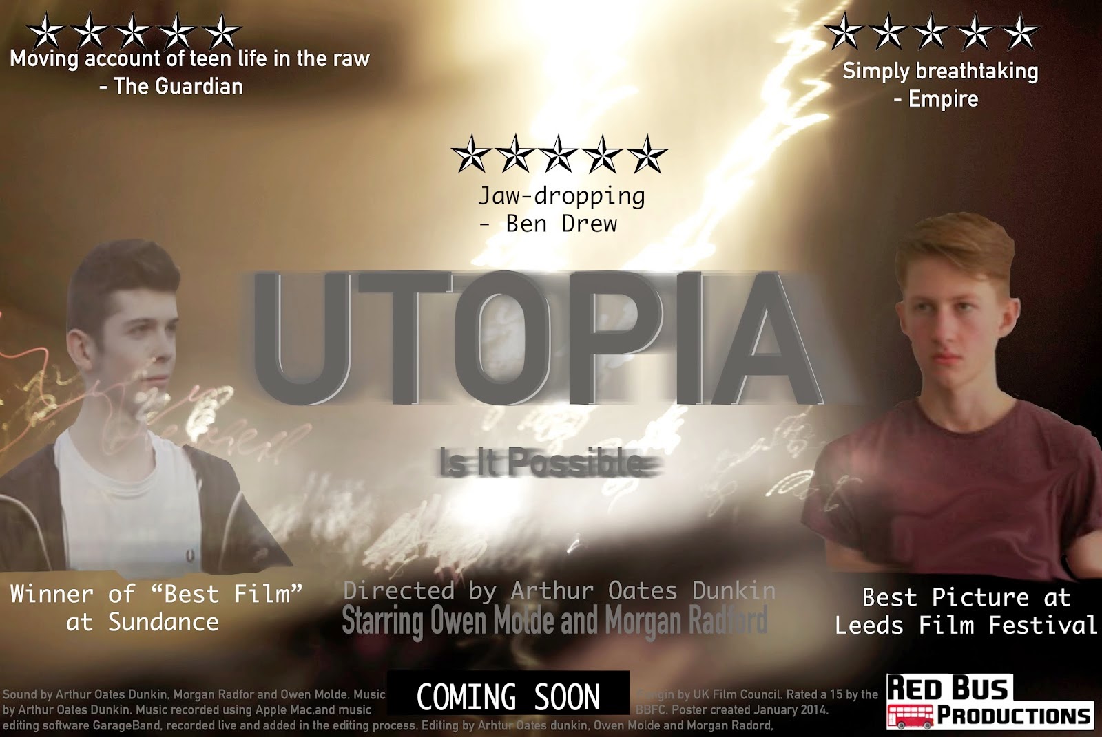 Morgan's Media A2: Utopia Movie Poster - Editing Screenshots