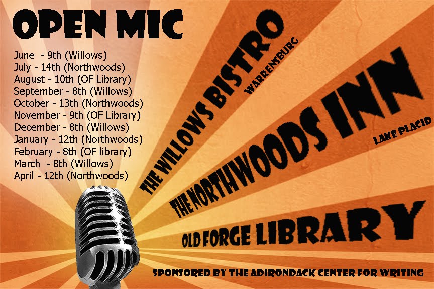 Adirondack Center For Writing Open Mics - - The Adirondack Almanack
