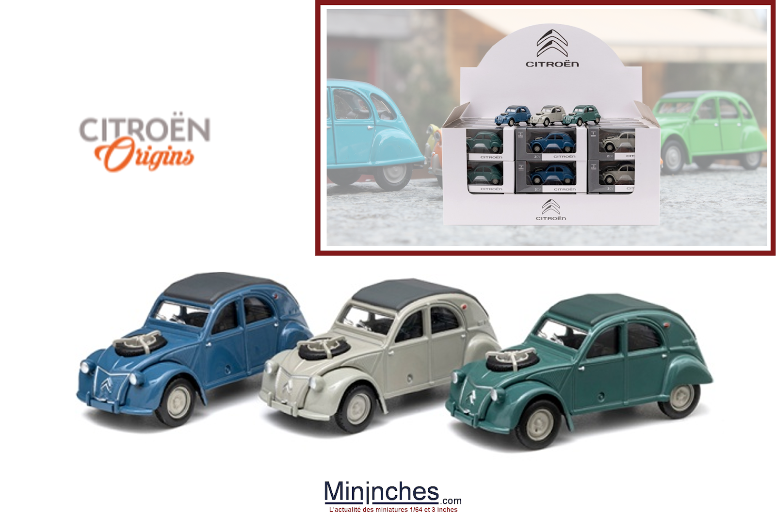 La célèbre Citroën 2CV 4X4 "Sahara" disponible en 3 inches ! - Mininches