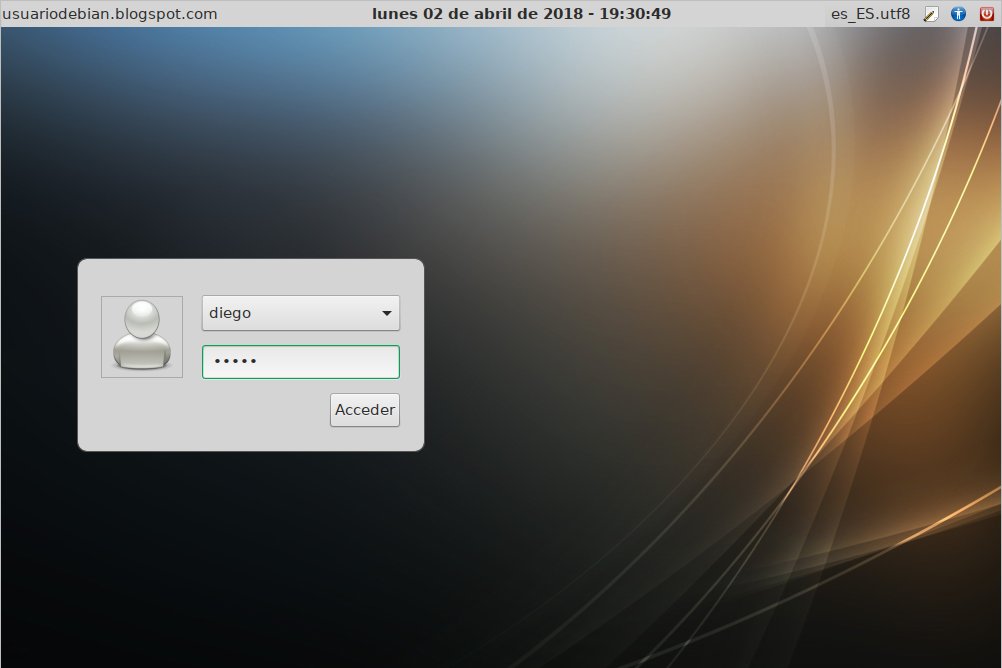 UsuarioDebian: Lightdm - gestor de sesiones