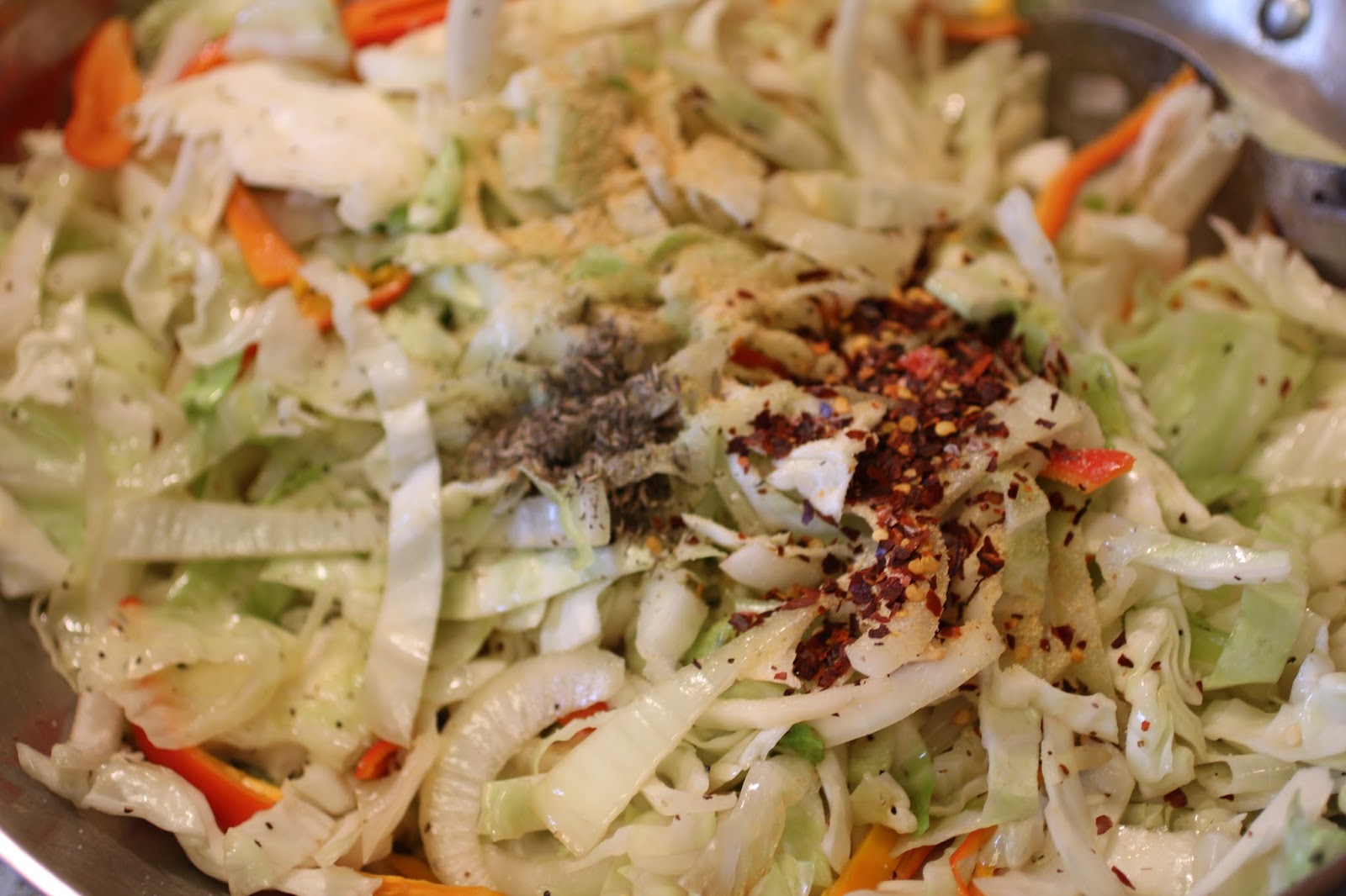 Kitchen Simmer: Beef and Bacon Stew with Sauteed Cabbage