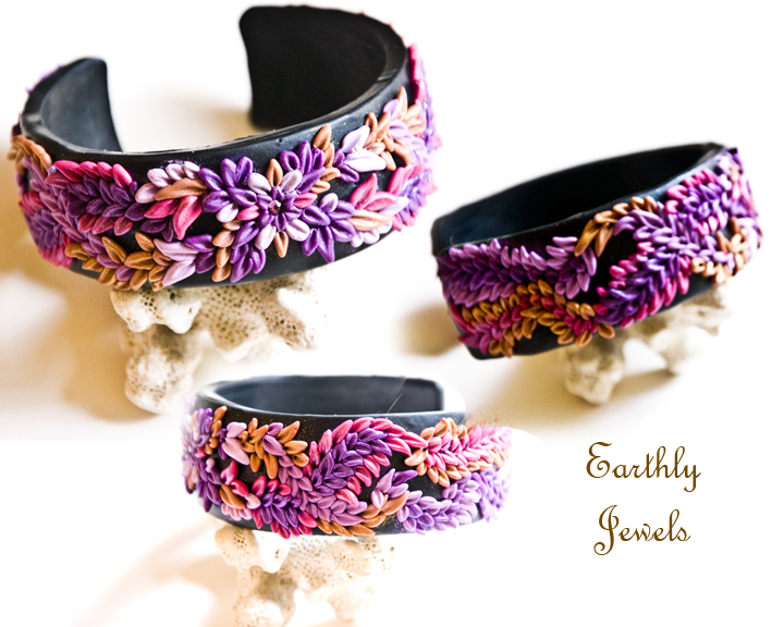 A CRAFTY WORLD: Intricacy Polymer Clay Cuff