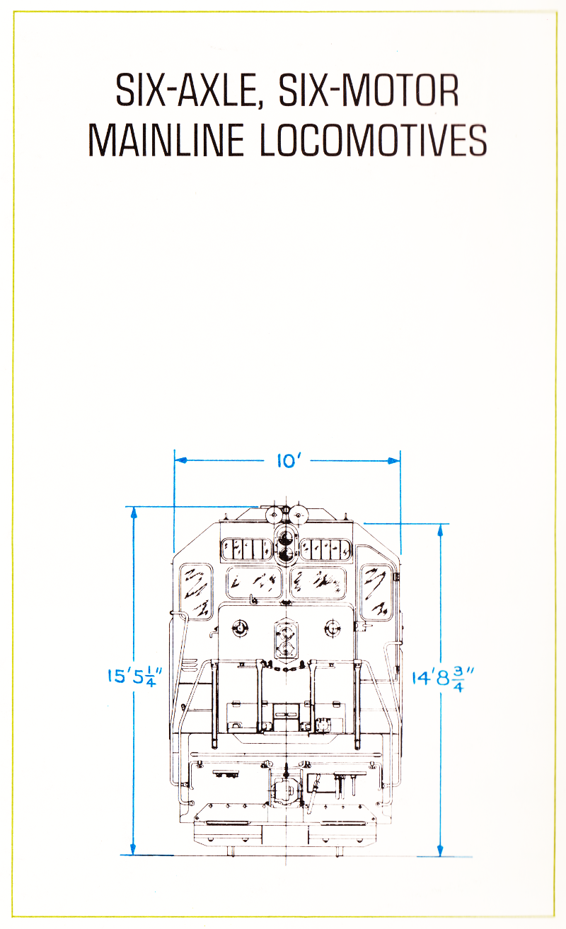 Rolly Martin Country: GM EMD's 6-axle Locomotive Specifications - from ...