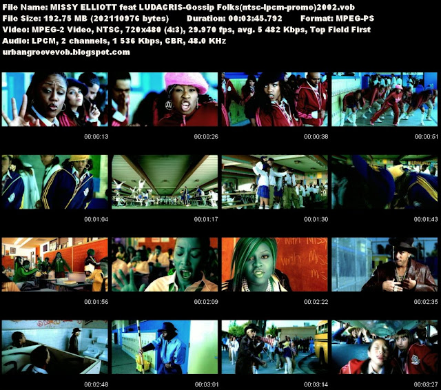 Urban Groove Vob Collection: Missy Elliott feat Ludacris - Gossip Folks ...