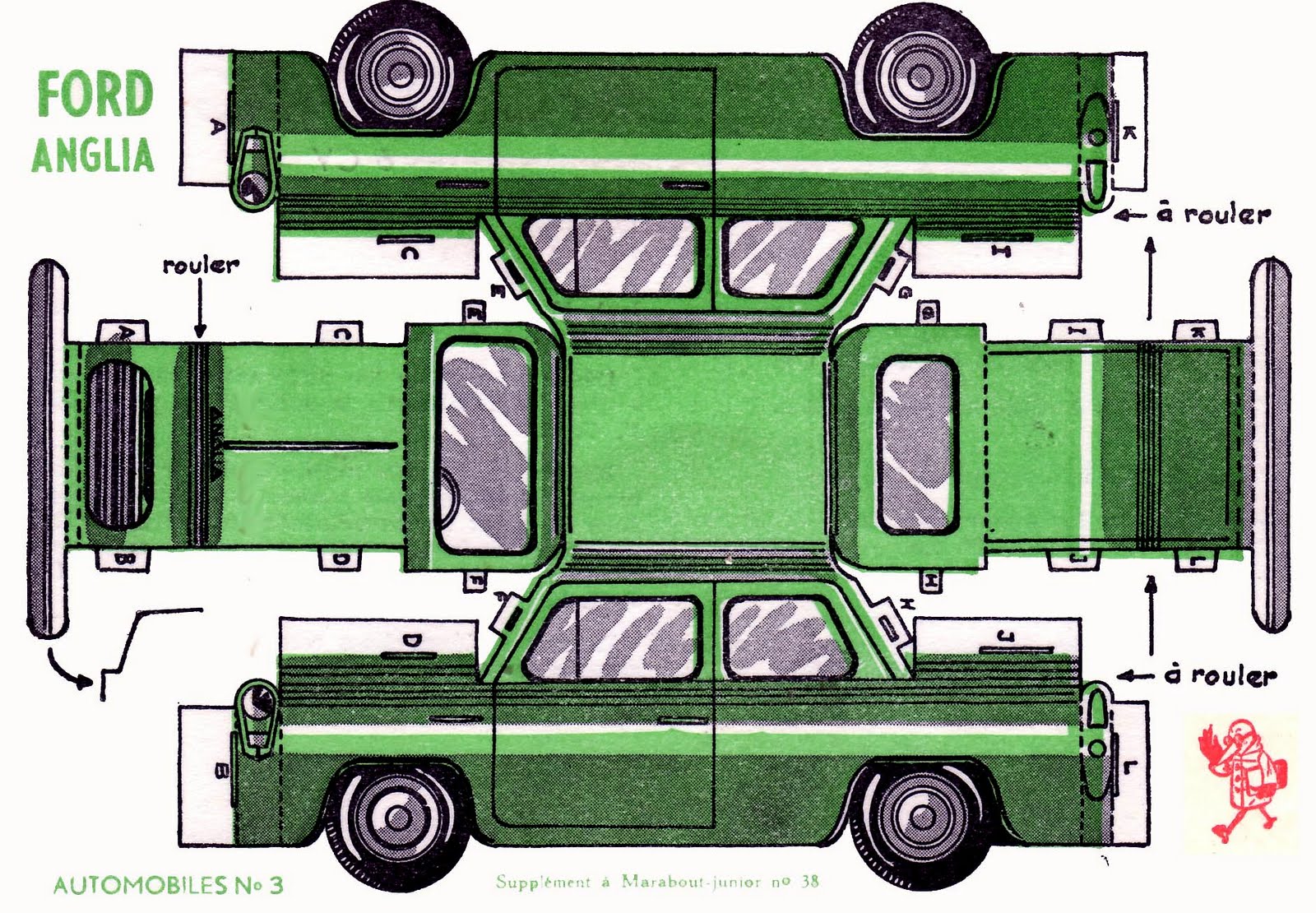 SP. Papel Modelismo: PaperCraft - Ford Anglia