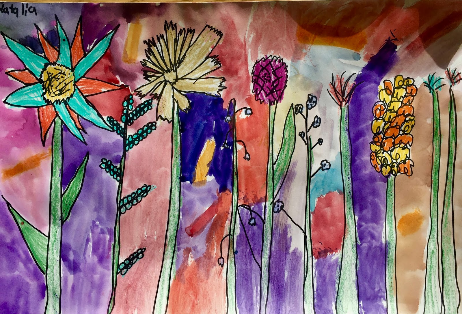 Expression of Imagination: Spring Flowers by Gr. 2