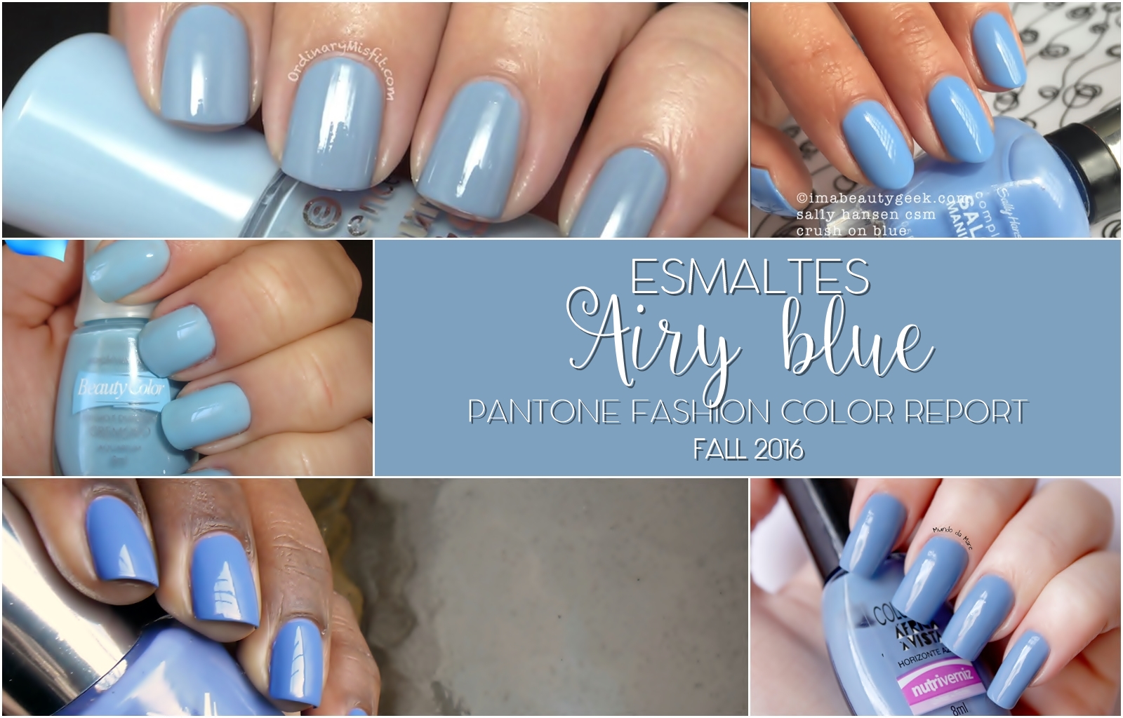 Pantone Fashion Color Report Fall 2016: Airy Blue - Confesiones de una ...