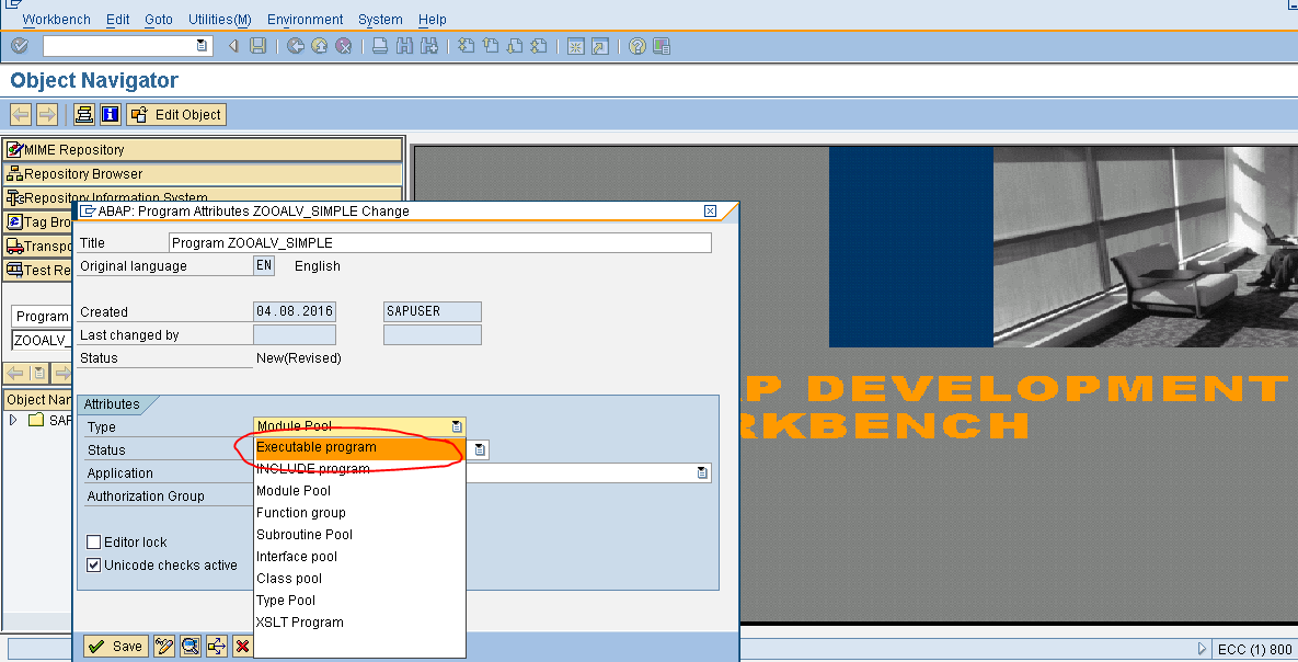 SAP TECH: Basic OO-ALV Report ( SE80 )