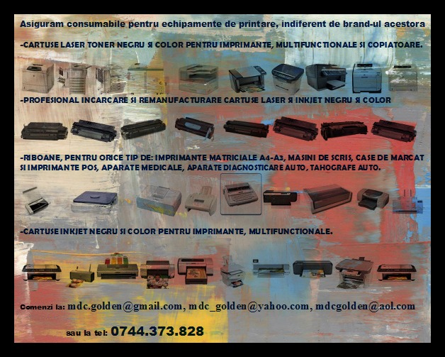 PENTRU ORICE TIP DE: IMPRIMANTE MATRICIALE, MASINI DE SCRIS, CASE DE ...