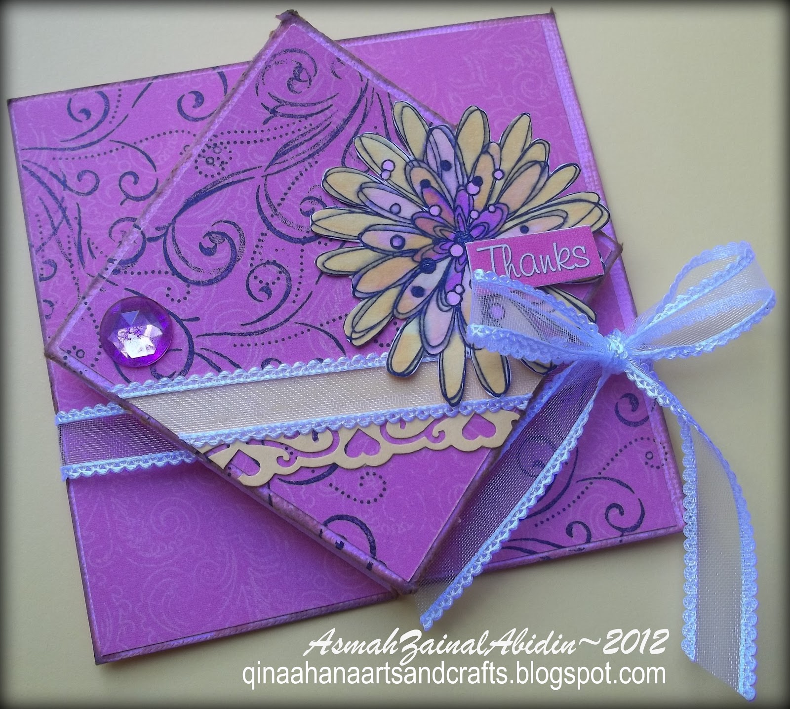 Qinaahana Arts & Crafts: Diamond Fold Cards