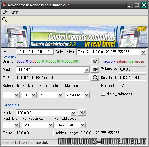 Cara Paling Mudah Subnetting Menggunakan IP Calculator | Ell's Resident