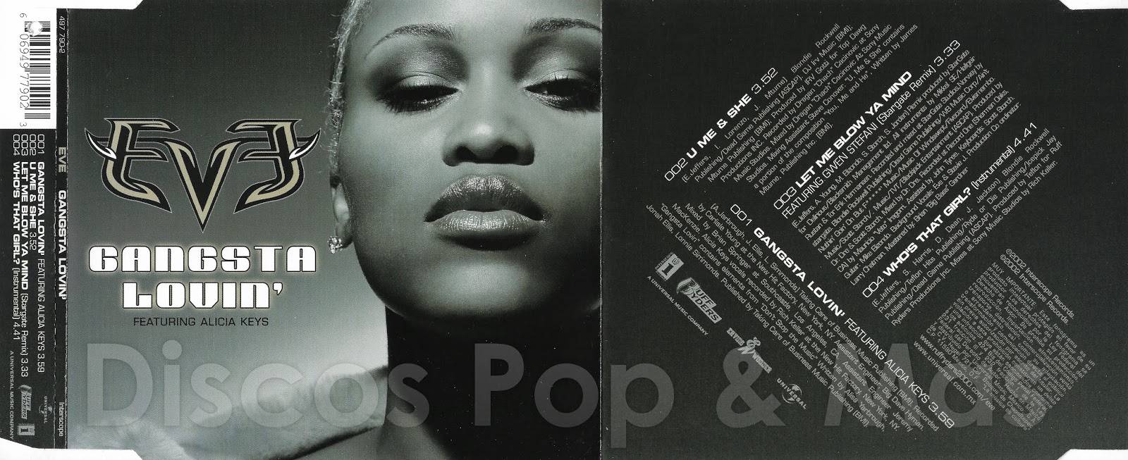 Discos Pop & Mas: Eve - Gangsta Lovin' (Single)