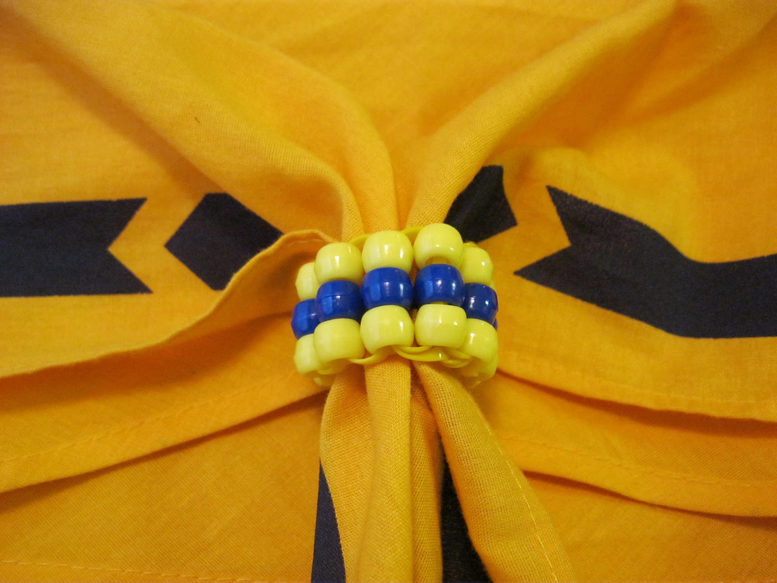 A completed Neckerchief Slide!