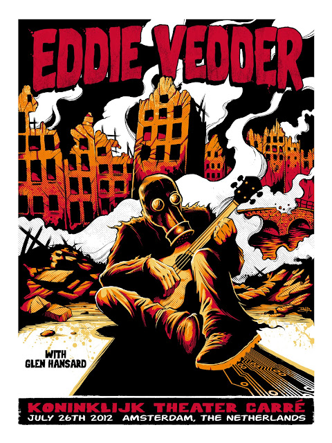 INSIDE THE ROCK POSTER FRAME BLOG: Brandon Heart Eddie Vedder Amsterdam ...