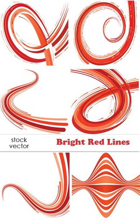 Red Straight Line Vector