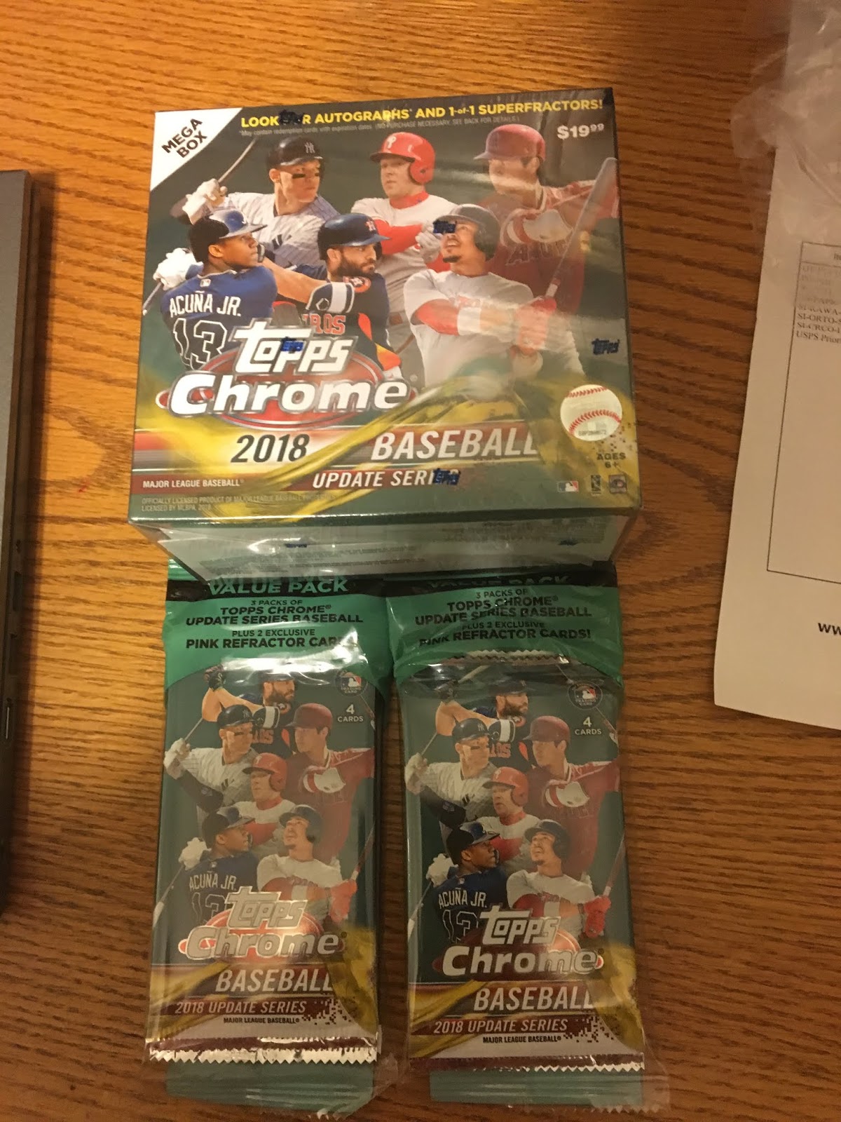 Tracy's Box Breaks: Best of 2018 Baseball Box Break Topps Update Chrome ...