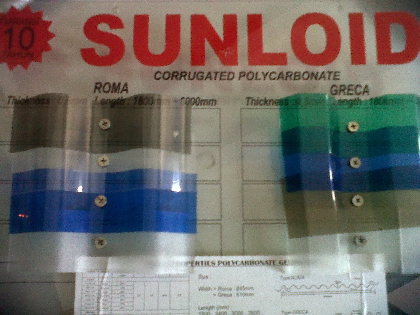 ATAP TRANSPARAN, ATAP SOLARTUFF, ATAP LUXXLITE, ATAP SUNLOID, ATAP ...