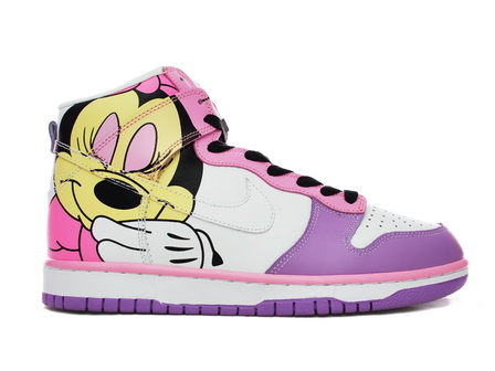 Nike SB Dunk Cartoon Shoes : Disney Mickey Mouse Minnie Mouse Nike ...