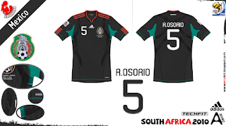 Kit Design, by eroj: 2010 Mexico (Home e Away)