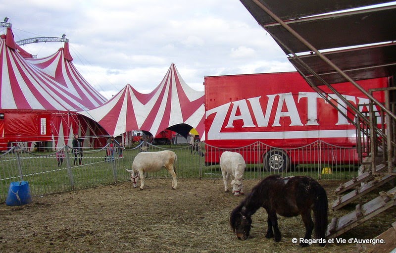 De passage en Auvergne, le cirque Luigi Zavatta à Lempdes, Puy-de-Dôme.