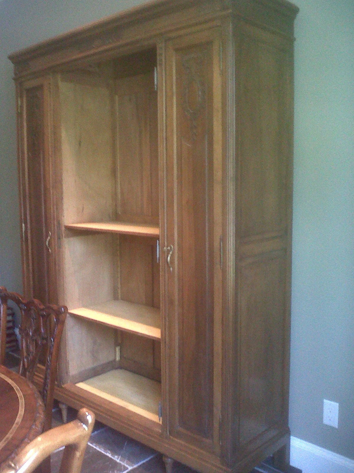 My Faux French Chateau: French Chalk Painted Armoire - FINISHED!!!!