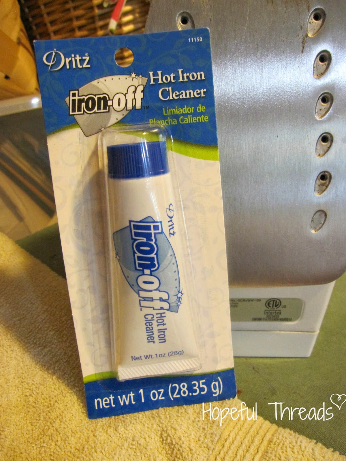 Hopeful Threads: Sewing Essential - Iron-Off Hot Iron Cleaner