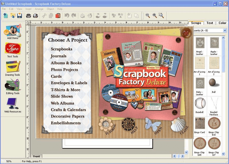 Scrapbook Factory Deluxe : Software Percetakan Untuk Membuat Undangan ...