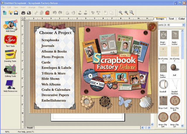 Scrapbook Factory Deluxe : Software Percetakan Untuk Membuat Undangan ...