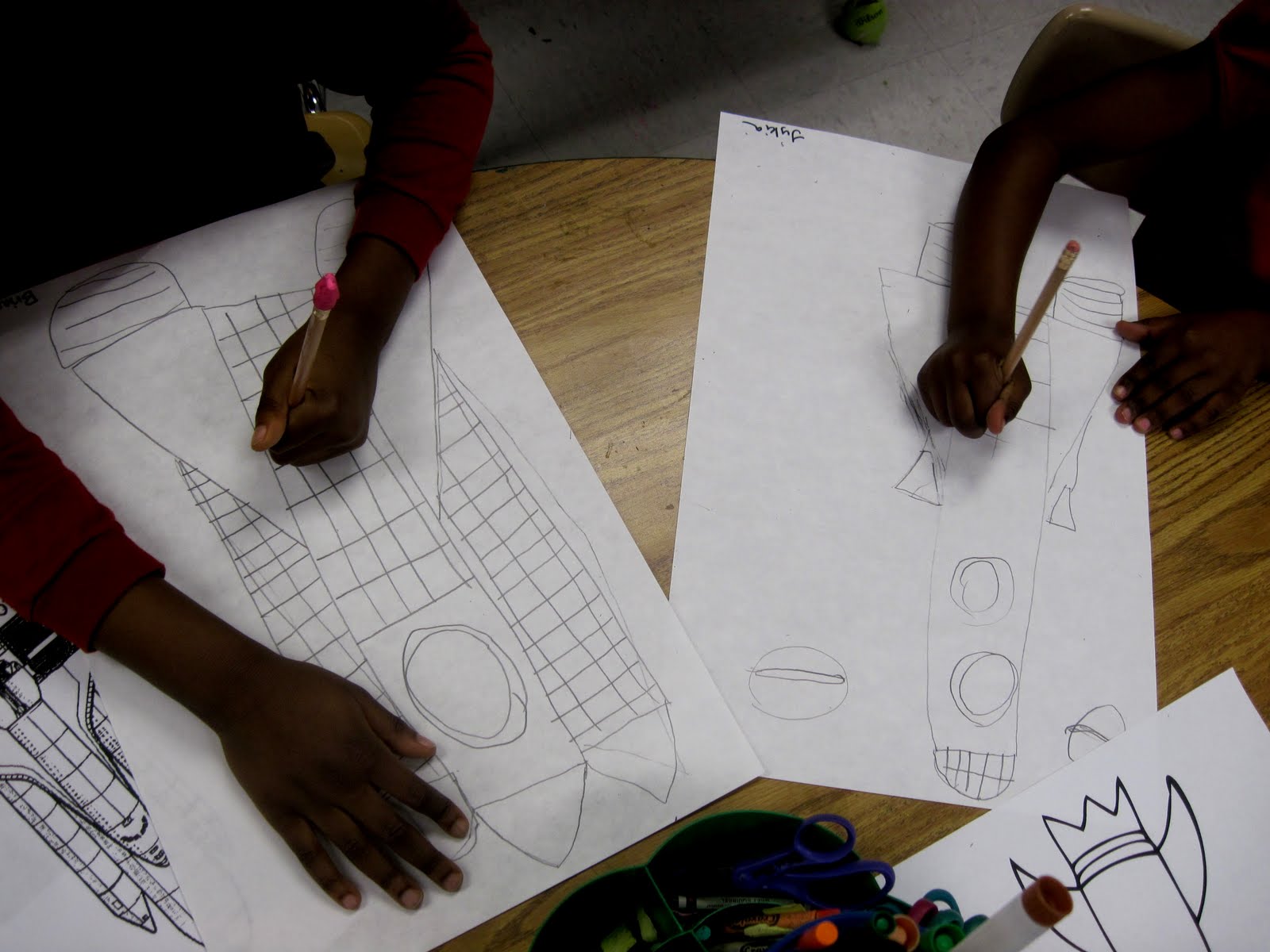 ChumleyScobey Art Room: Rocketships! 1st Grade