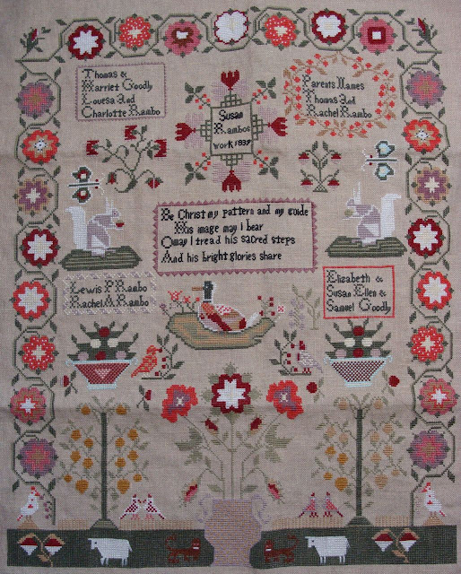 Days of a Sampler Lover: A finish, prizes, and a cat no longer a kitten
