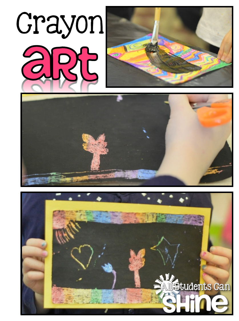 Crayon Art Project - All Students Can Shine