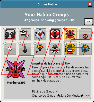 Habbo Fãs - DESATIVADO: Grupos