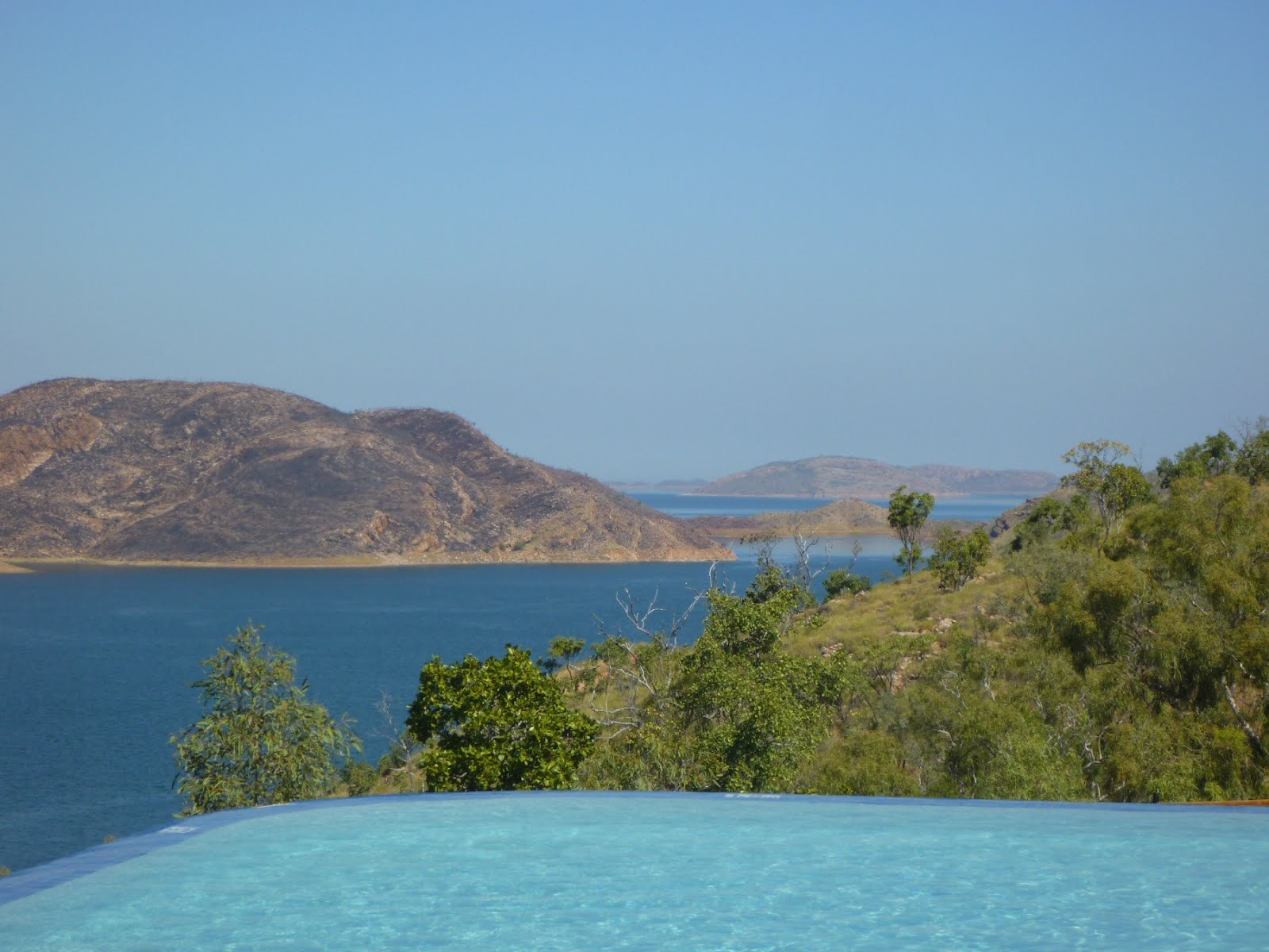 Just Keep on travelling: Swimming pool overlooking Lake Argyle, WA