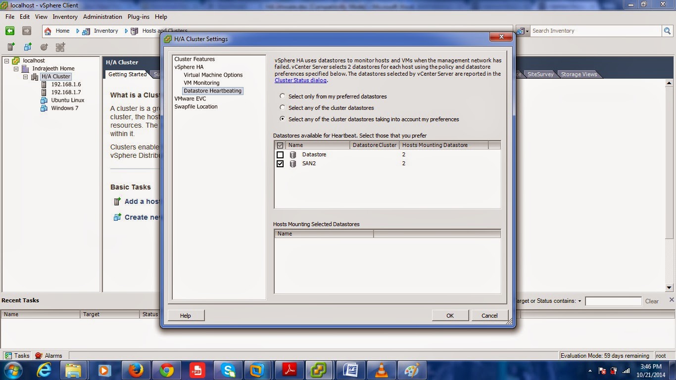 Vmware : vSphere High Availability (HA)