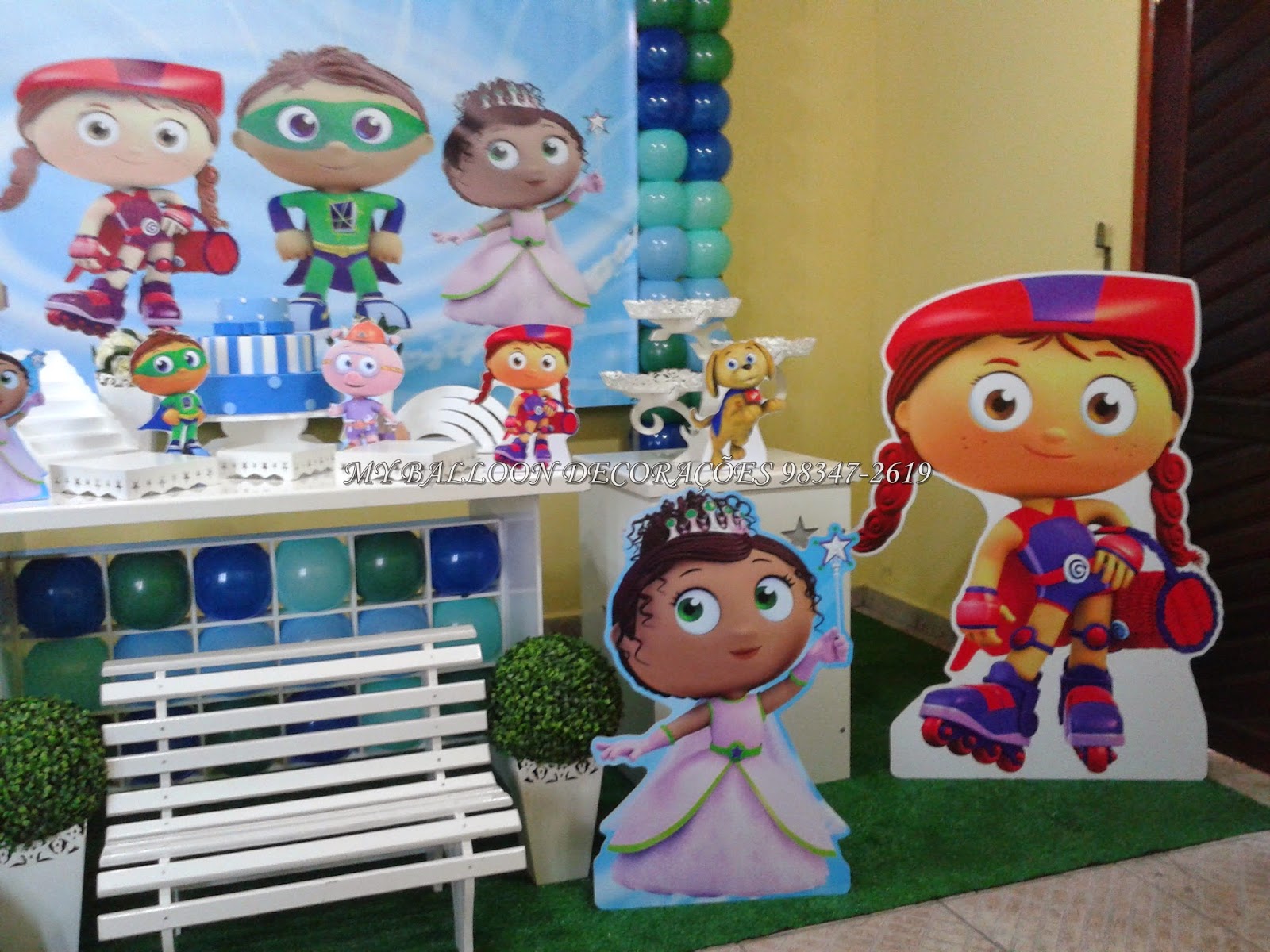 My Balloon Decorações: Super Why