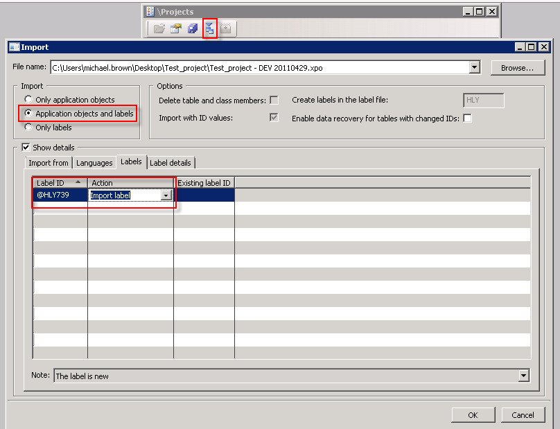 Breaking Windows!: Exporting Labels with .XPO's in Dynamics AX 2009