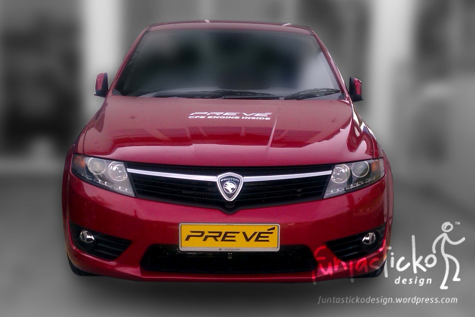 Spyshots : Proton Preve berwarna merah (Fire Red) ~ Medan Niaga