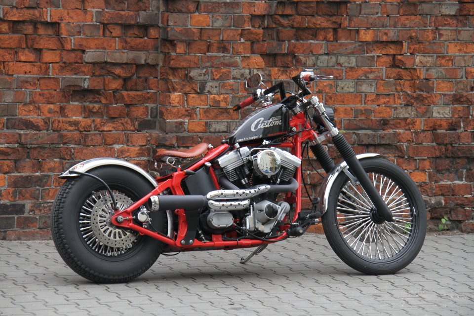 biker excalibur II: Red Bobber by BT Choppers